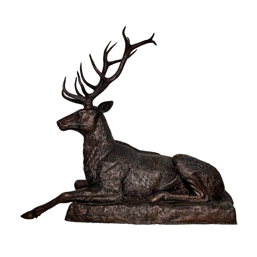 Deer in Repose Bronze Statue - Metropolitan Galleries – Metropolitan ...
